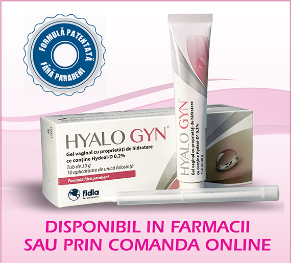 HYALO GYN - Tratament inovator, non-hormonal pentru uscaciune vaginala